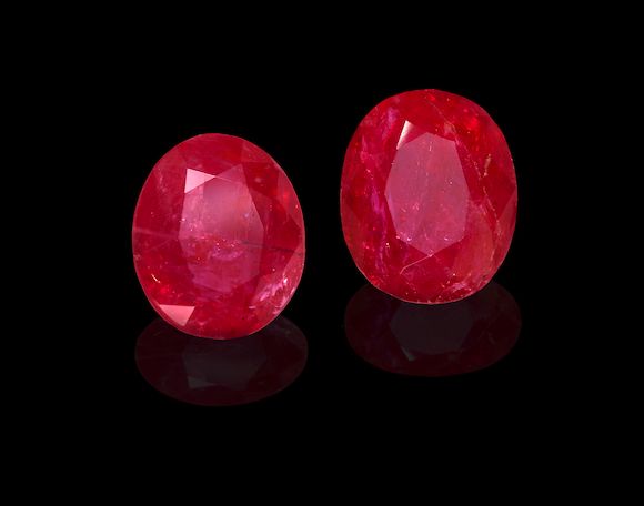 Bonhams : Pair of Rubies