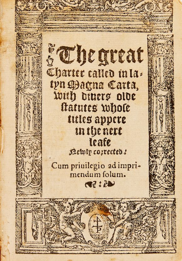 Bonhams : MAGNA CARTA. The Great Charter called in Latyn Magna Carta ...