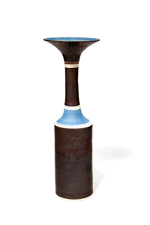 Bonhams : Lucie Rie (1902-1995) Bottle with Cylindrical Body and ...