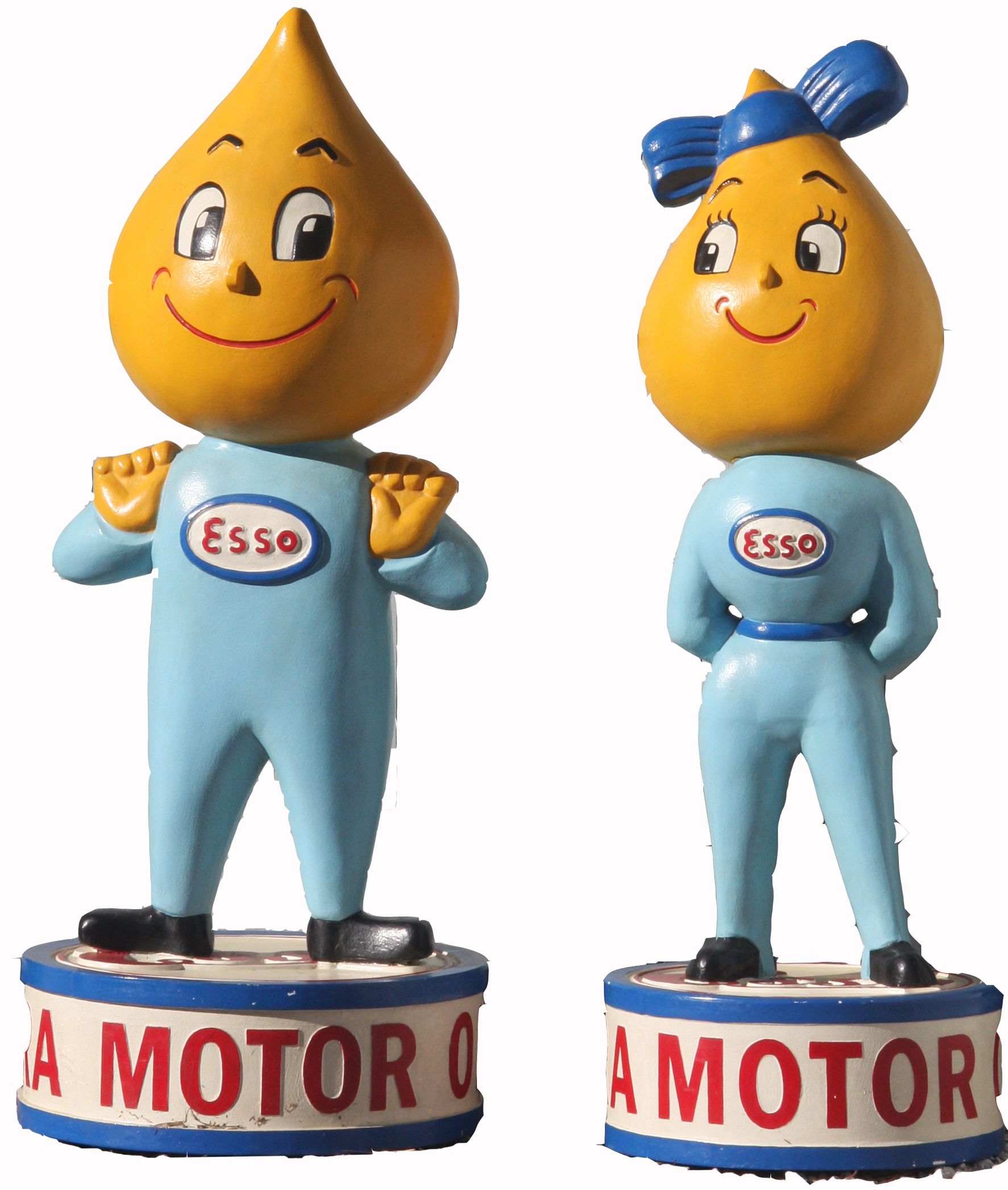 Bonhams Cars : An Esso-branded pair of 'Mr. and Mrs. Drip' figurines,