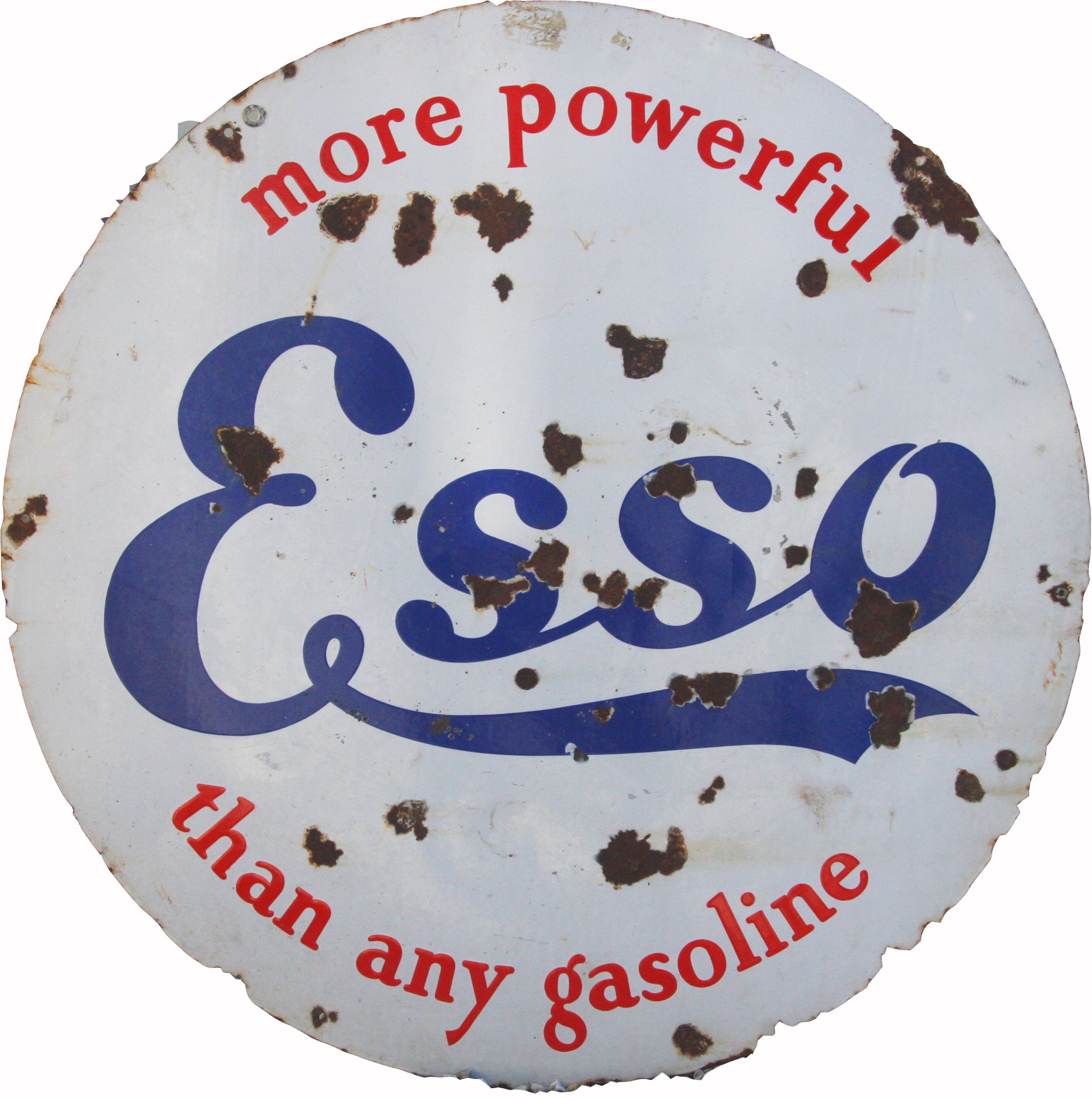 Bonhams Cars : Single-sided Esso metal sign,