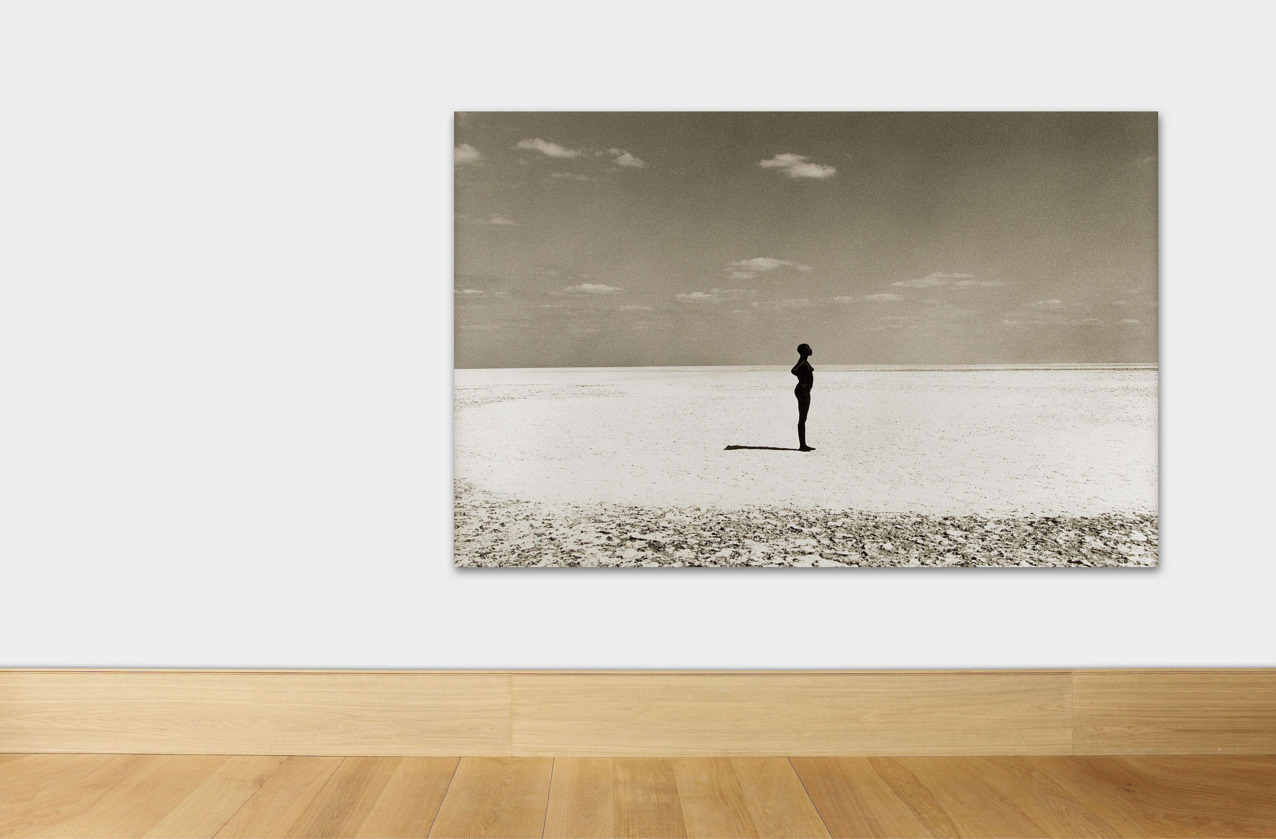 Bonhams : Herb Ritts (1952-2002); MalaikaManyaca Salt Lake, Africa;