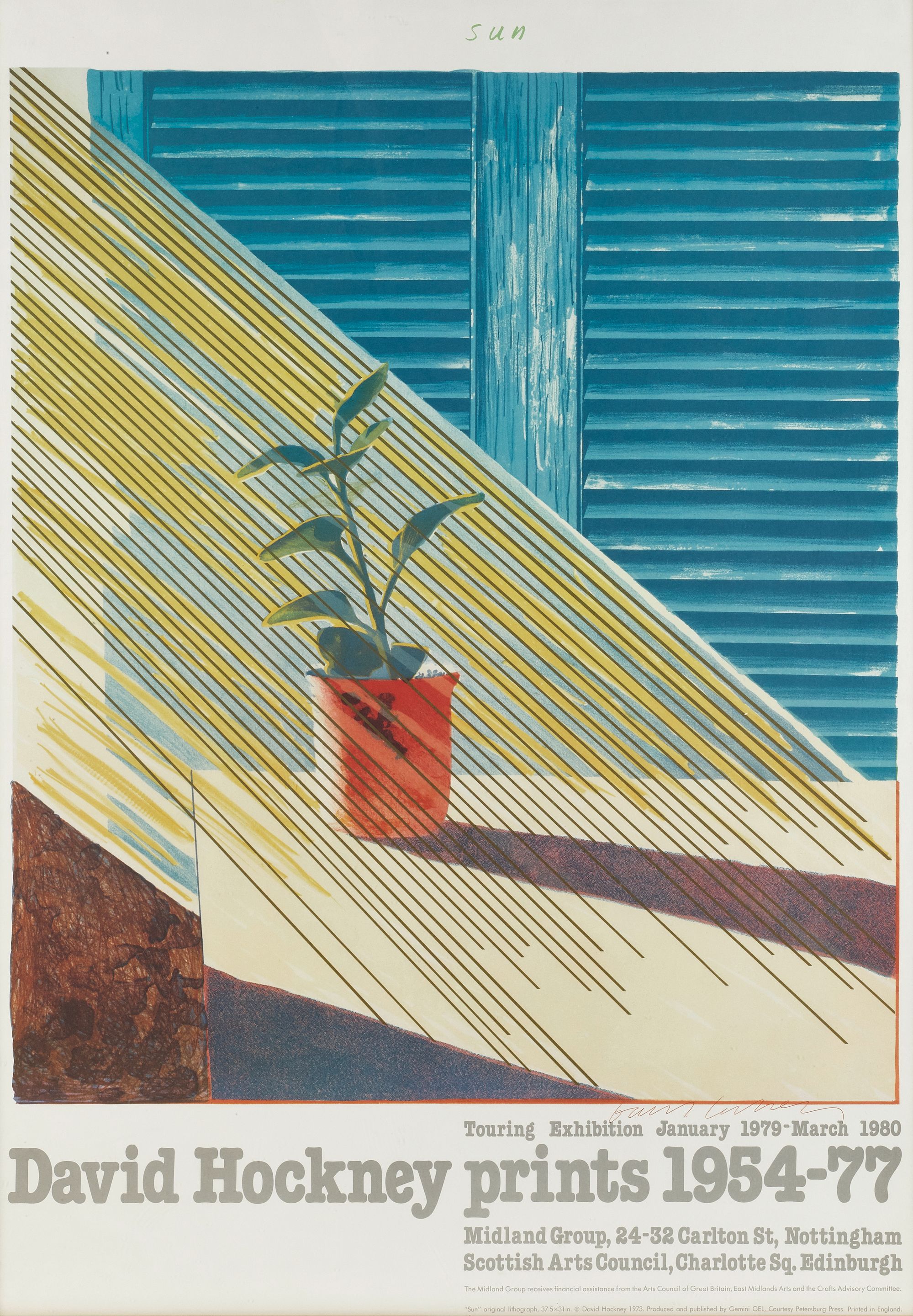 Bonhams : David Hockney (born 1937); Sun, for David Hockney Prints 1954-77;