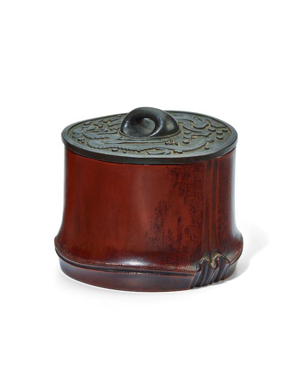 Bonhams : A lacquer cha-ire (tea container) Meiji era (1868-1912), late ...