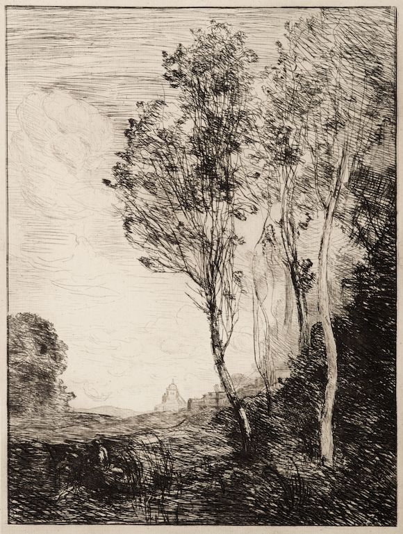 Bonhams : Jean-Baptiste Camille Corot (1796-1875); Souvenir d'Italie;