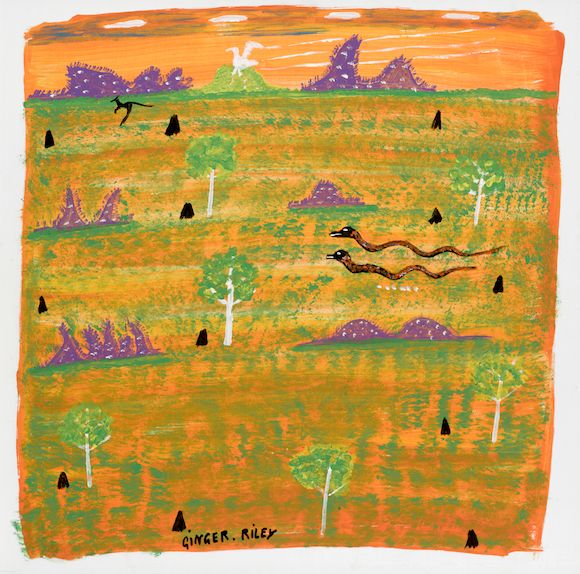 Bonhams : Ginger Riley Munduwalawala (1937-2002) Garimala in Limmen ...