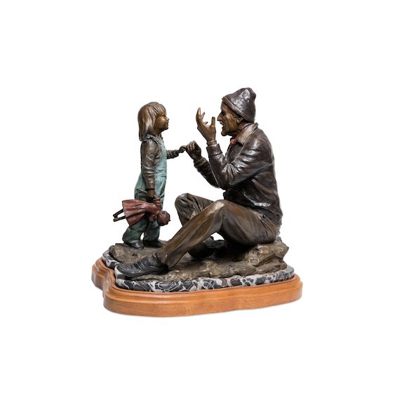 Bonhams : Victor Issa (20th Century) Grandpa the Storyteller height 14 ...