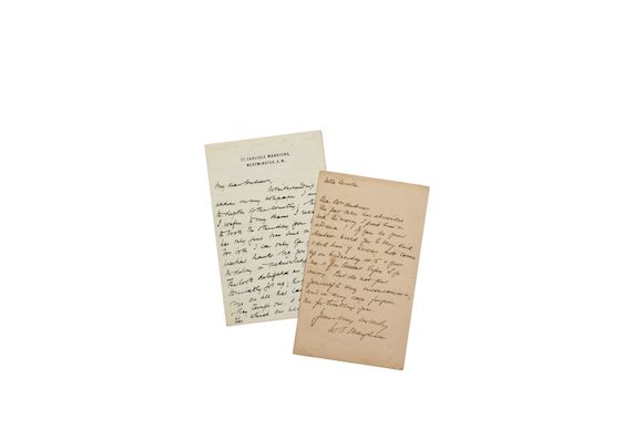 Bonhams : MAUGHAM, W. SOMERSET. 1874-1965. 2 Autograph Letters Signed ...