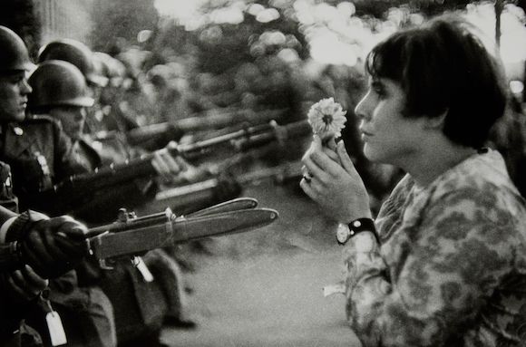 Bonhams : Marc Riboud (born 1923); Young Girl with Flower in ...