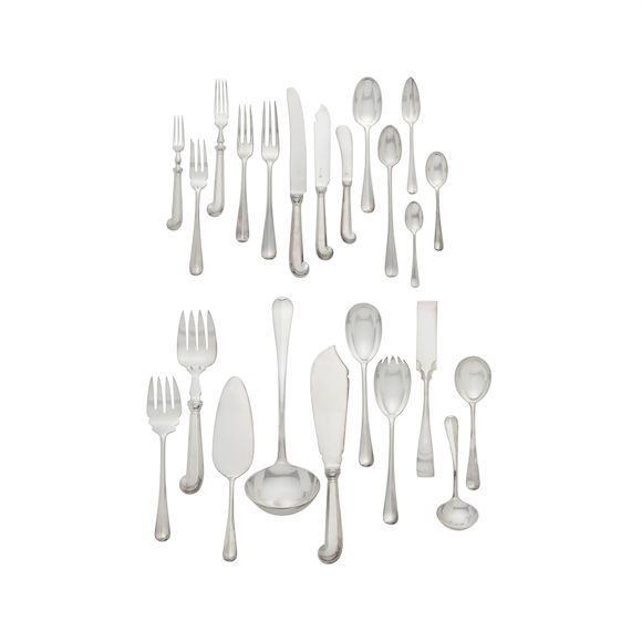 Bonhams : An Elizabeth II Britannia silver flatware service by Garrard ...