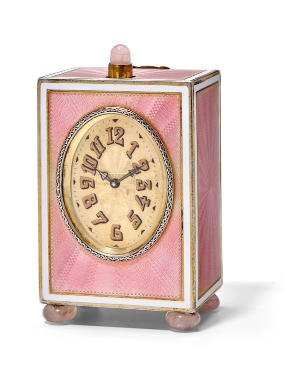 Bonhams : L. Tissot & Cie., Geneva. A fine guilloché enameled silver ...