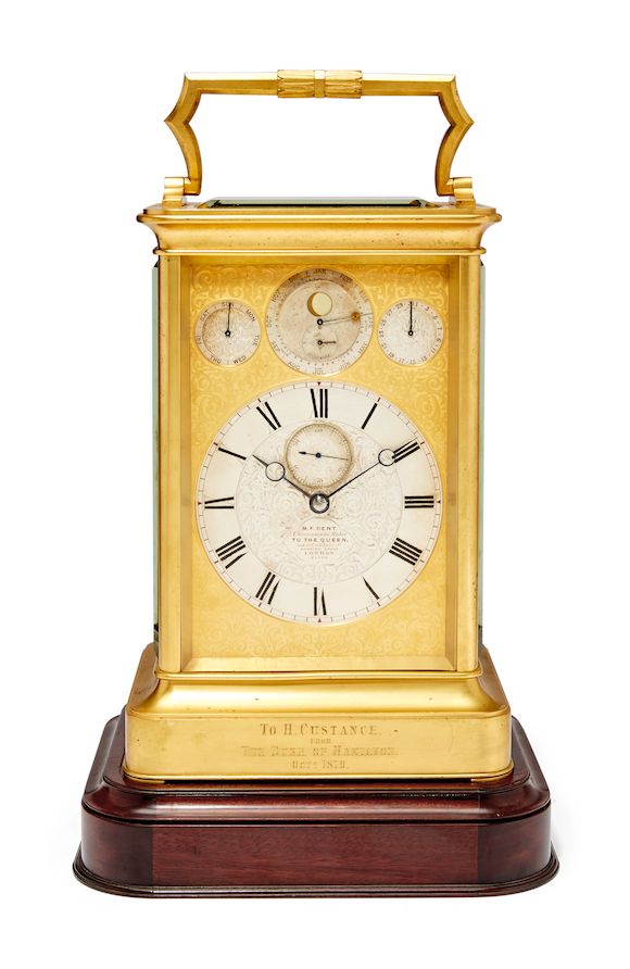 Bonhams : An important gilt giant chronometer escapement quarter ...