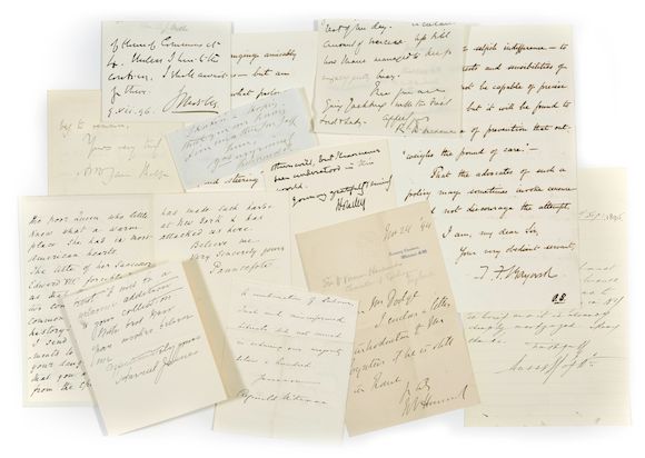 Bonhams : BRITISH POLITICS AND ROYALTY. Approximately 40 items: 1 ...