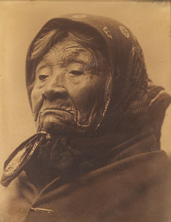Bonhams : An Edward Sheriff Curtis orotone, "Princess Angeline"