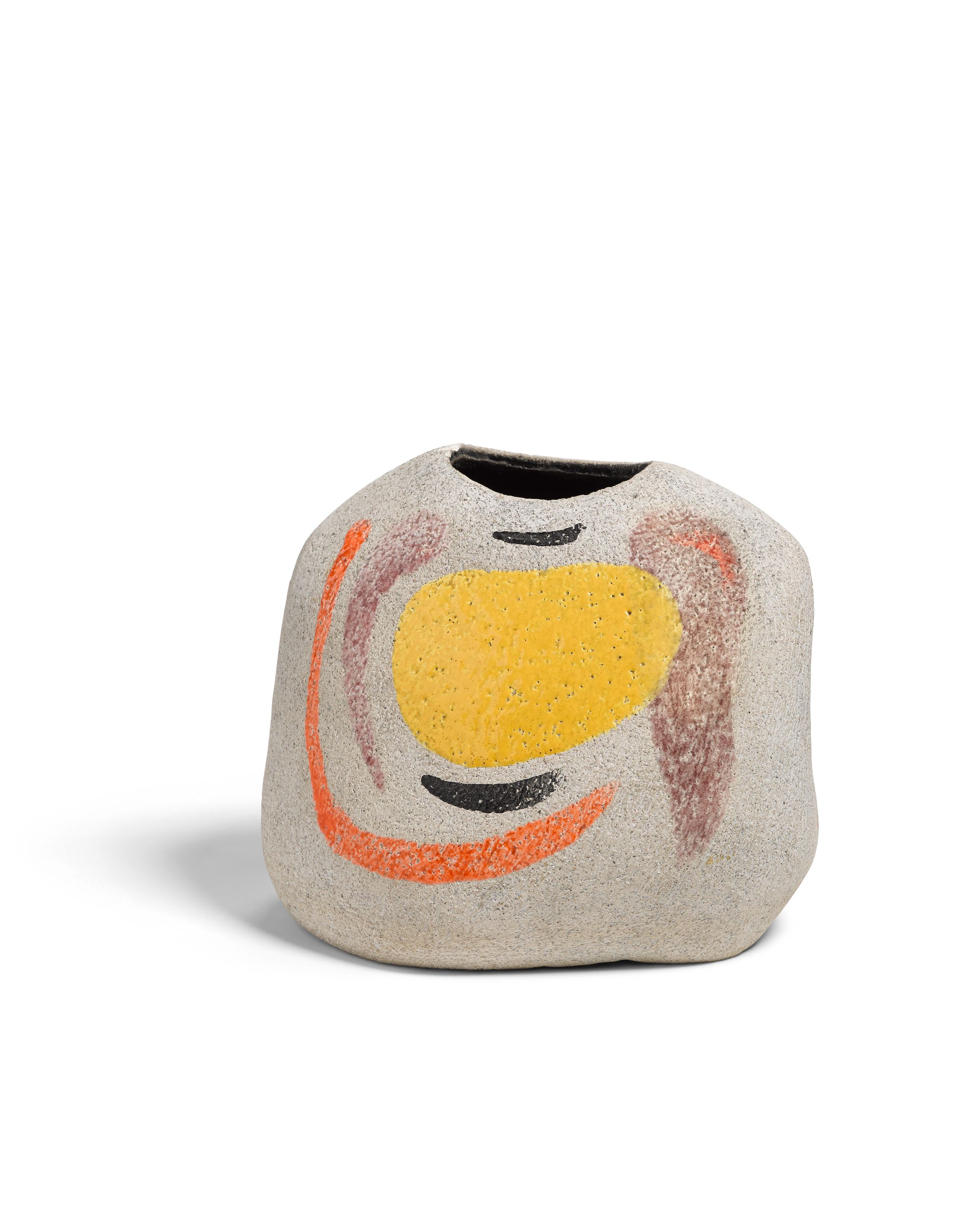 Bonhams : Robert Arneson (1930-1992) Vase1961painted stoneware, incised ...