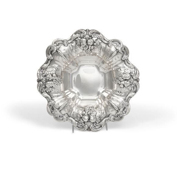 Bonhams : An American sterling silver repousse bowl by Reed & Barton ...