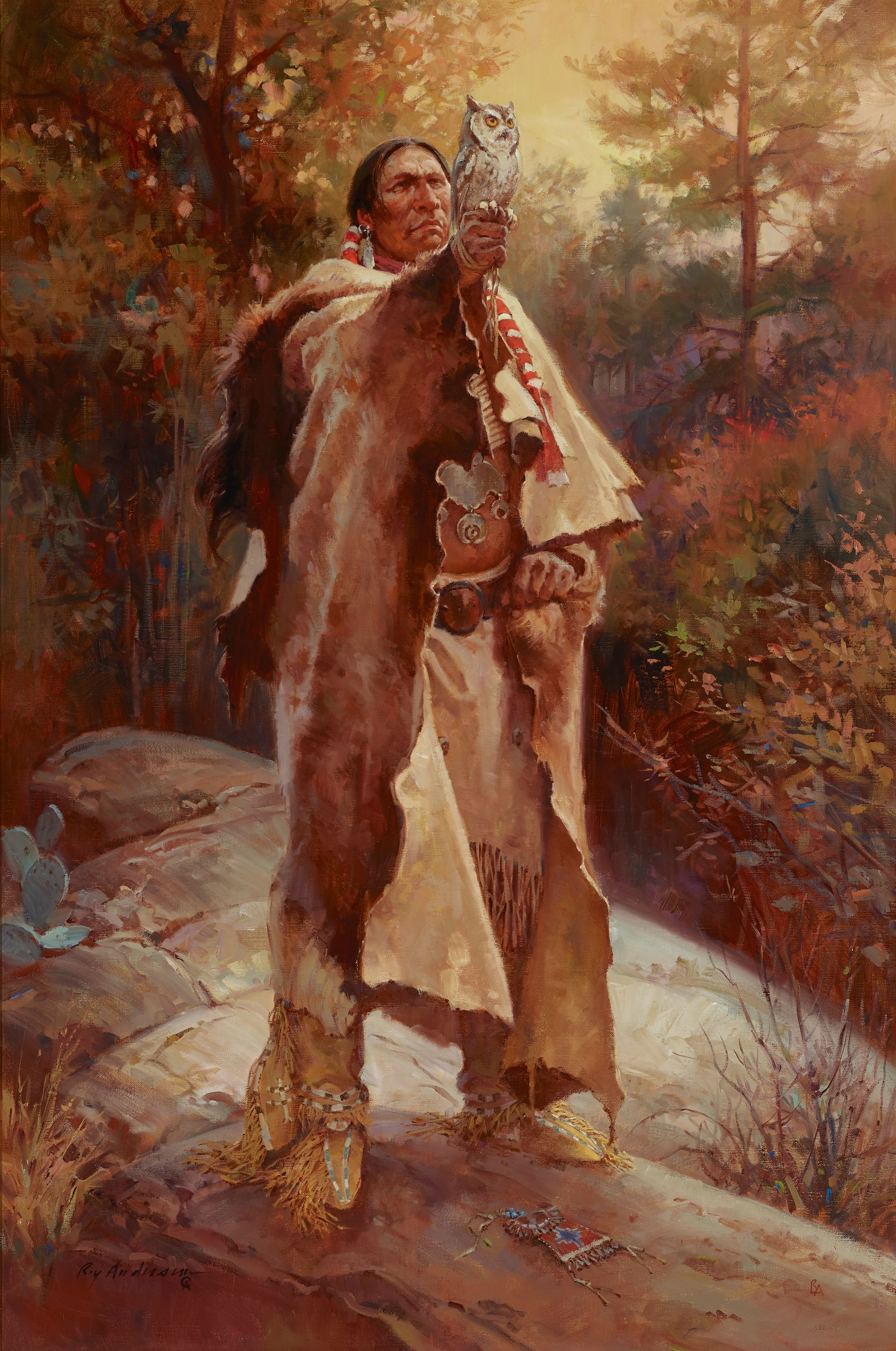 Bonhams : Roy Andersen (1930-2019) Speak, Little Wise One 48 x 32in