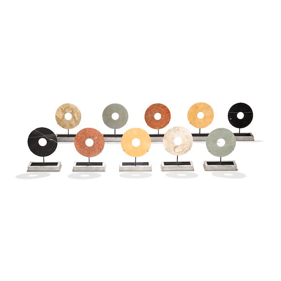 Bonhams : Ten Stone "Bi" Discs on Custom Bases