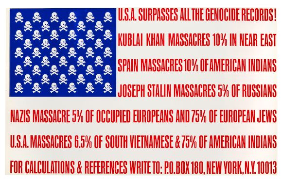 Bonhams : A John Lennon And Yoko Ono Genocide Poster early 1970s