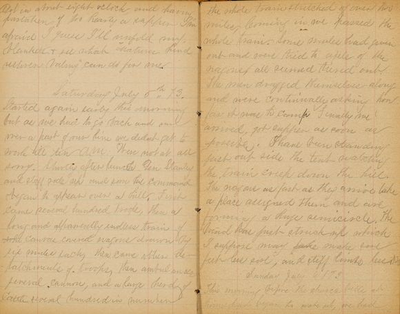 Bonhams : YELLOWSTONE EXPEDITION. WILSON, F.M. Manuscript journal, A ...