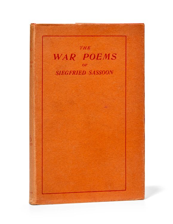 Bonhams : SASSOON, SIEGFRIED. 1886-1967. The War Poems of Siegfried ...