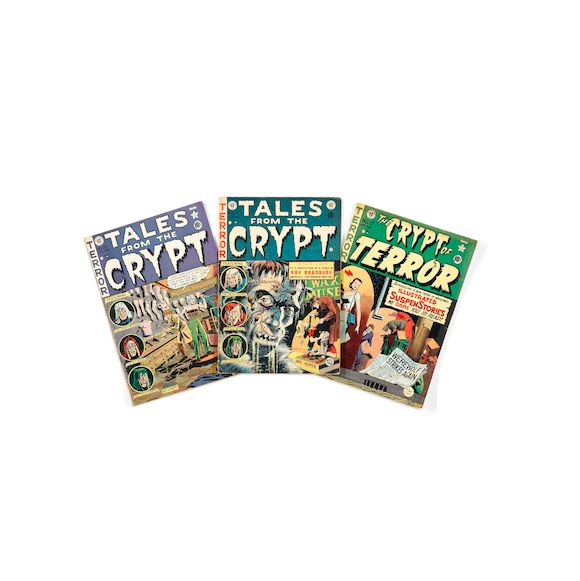 Bonhams : A JERRY GARCIA GROUP OF 44 THE CRYPT OF HORROR AND TALES FROM ...