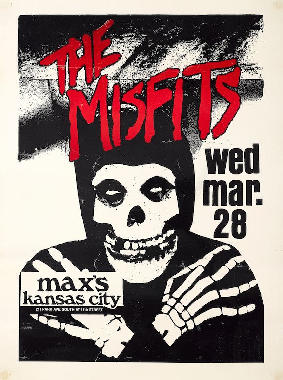 Bonhams : A Misfits Max's Kansas City Concert Poster 1979