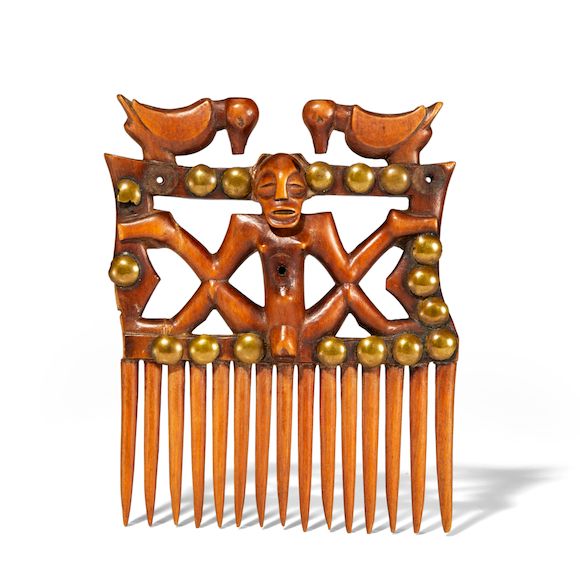 Bonhams : Superb Chokwe Comb, Angola