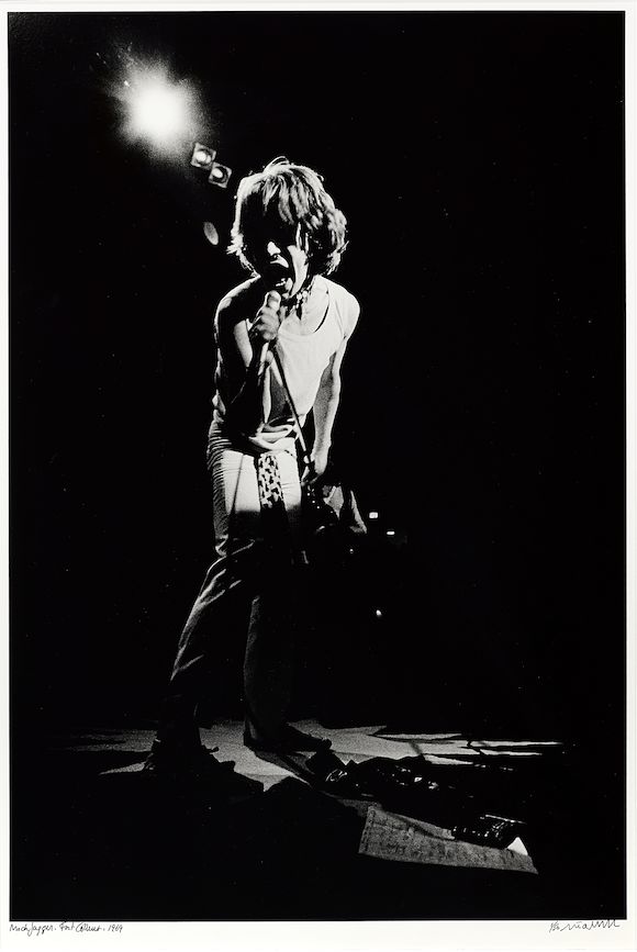 Bonhams : A Photograph Of Mick Jagger On Stage In 1969 By Ethan Russell
