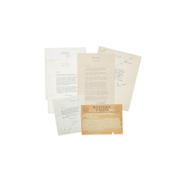 Bonhams : A Pandro Berman archive of celebrity correspondence ...