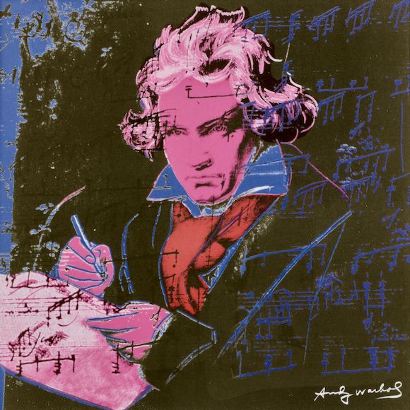 Bonhams : After Andy Warhol (1928-1987); Ludwig van Beethoven (Pink);