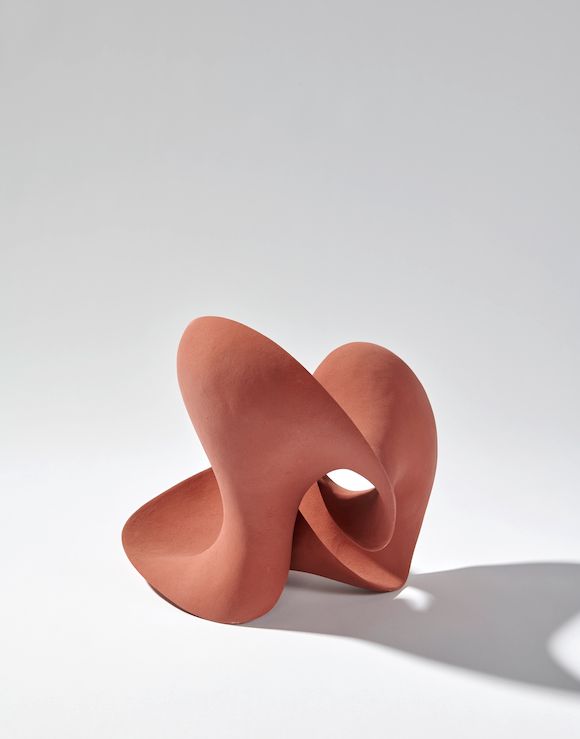 Bonhams : Merete Rasmussen (born 1974) Red Brown Twisted ...