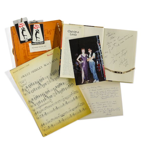 Bonhams : A Shirley MacLaine group of ephemera pertaining to her ...