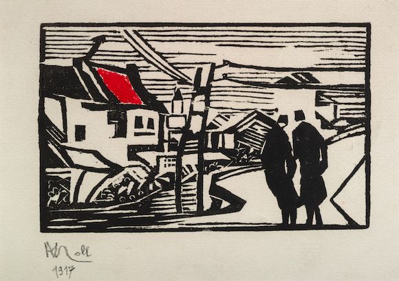 Bonhams : Alexandre Noll (1890-1970) Untitled1917woodblock print ...