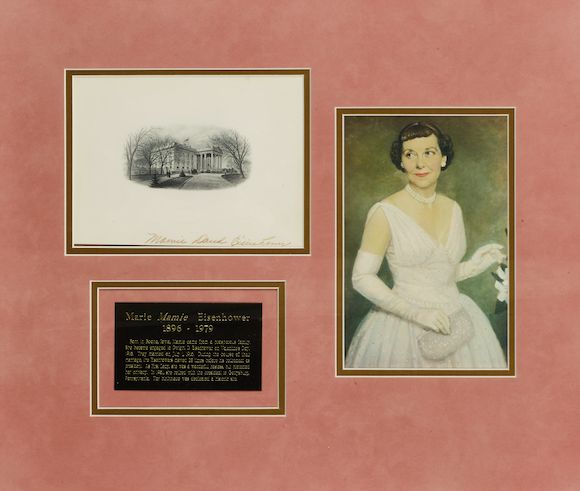 Bonhams : SIGNATURES OF THREE FIRST LADIES. Three framed presentations ...