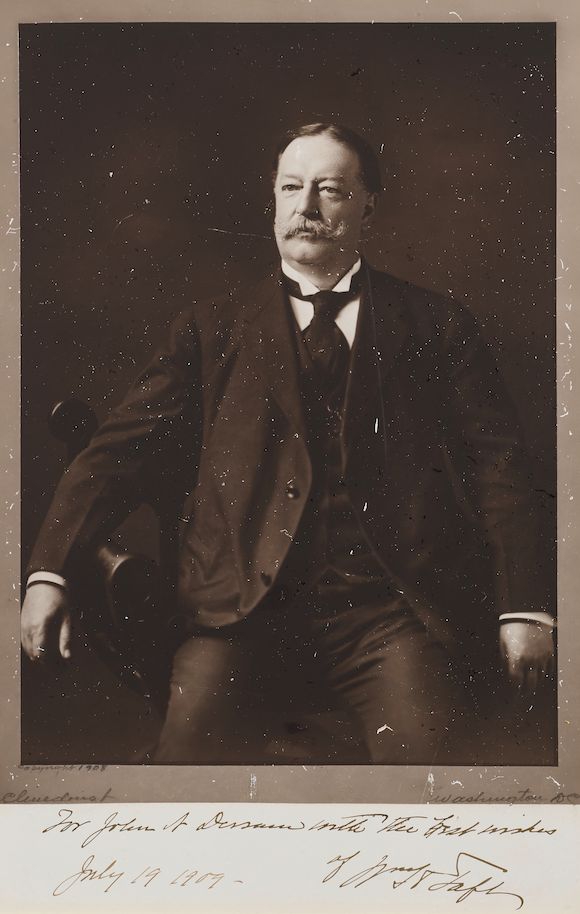 Bonhams : TAFT, WILLIAM HOWARD. 1857-1930. Photograph Signed ("William ...