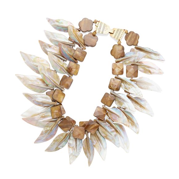 Bonhams : A Patricia Knop Carved Shell Necklace