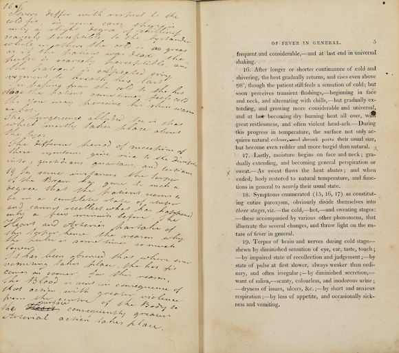 Bonhams : MANUSCRIPT NOTES IN AN INTERLEAVED BOOK. CURRY, JAMES. D.1819 ...