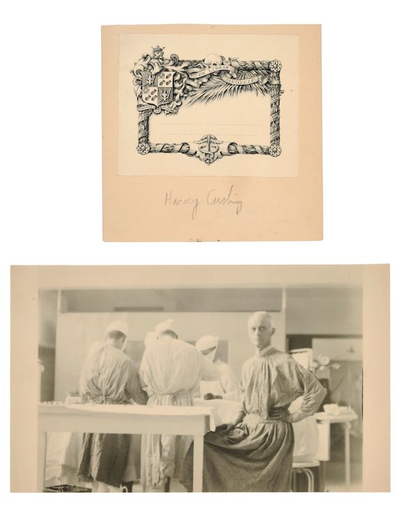 Bonhams : CUSHING, HARVEY. 1869-1939. Cushing's bookplate and a ...