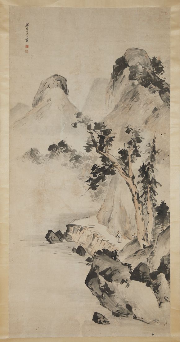 Bonhams : Liang Shu (18th) Landscape