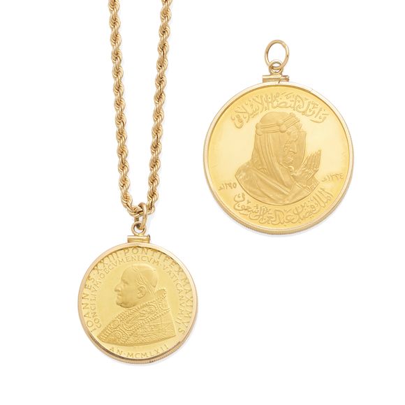 Bonhams : a papal commemorative medallion together with a saudi arabian ...