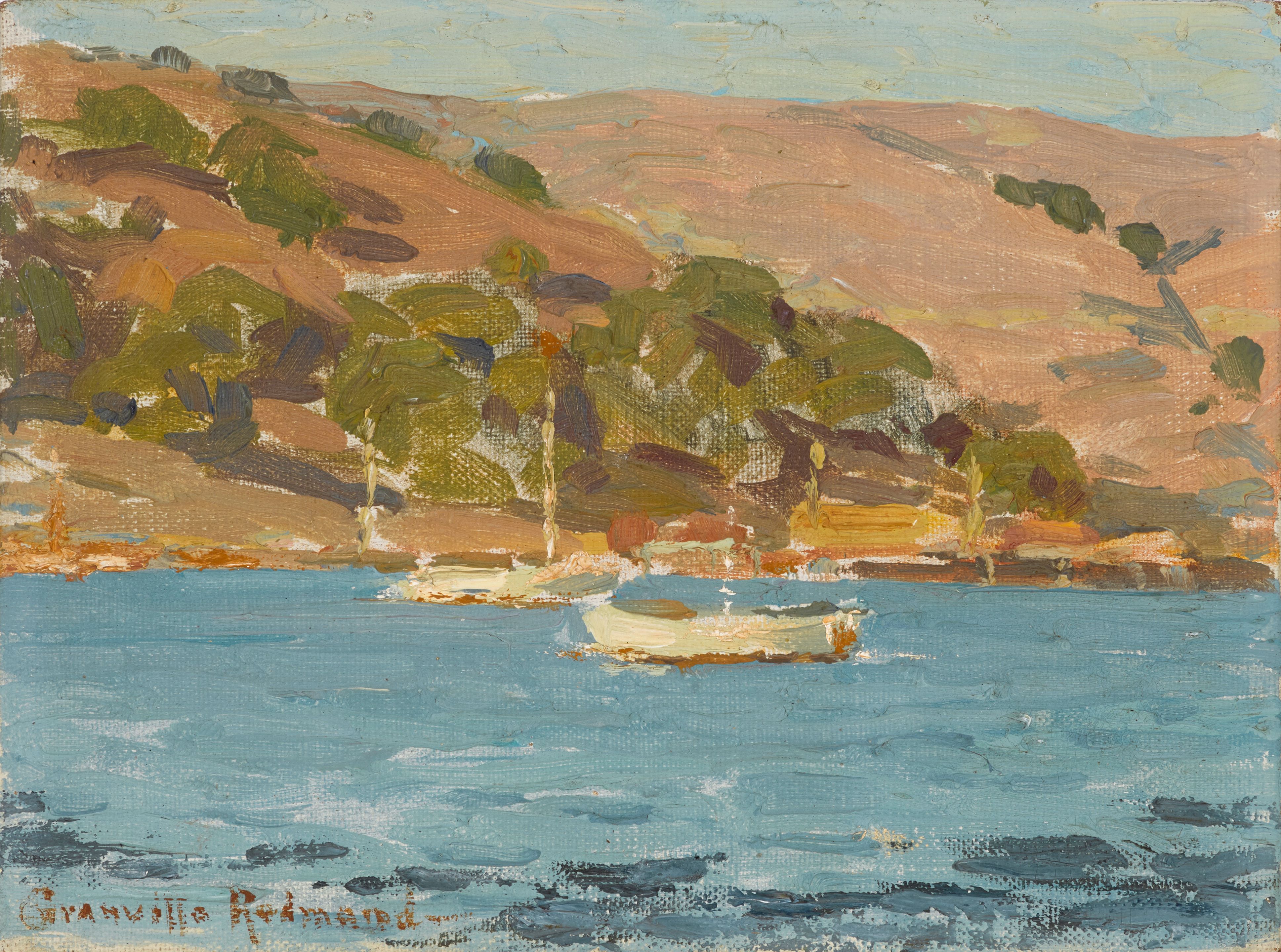 Bonhams : Granville Redmond (1871-1935) Belvedere, California 6 x 8in