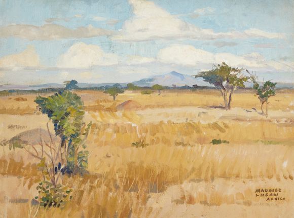 Bonhams : MAURICE LOGAN (1886-1977) The Serenegeti 15 x 20in