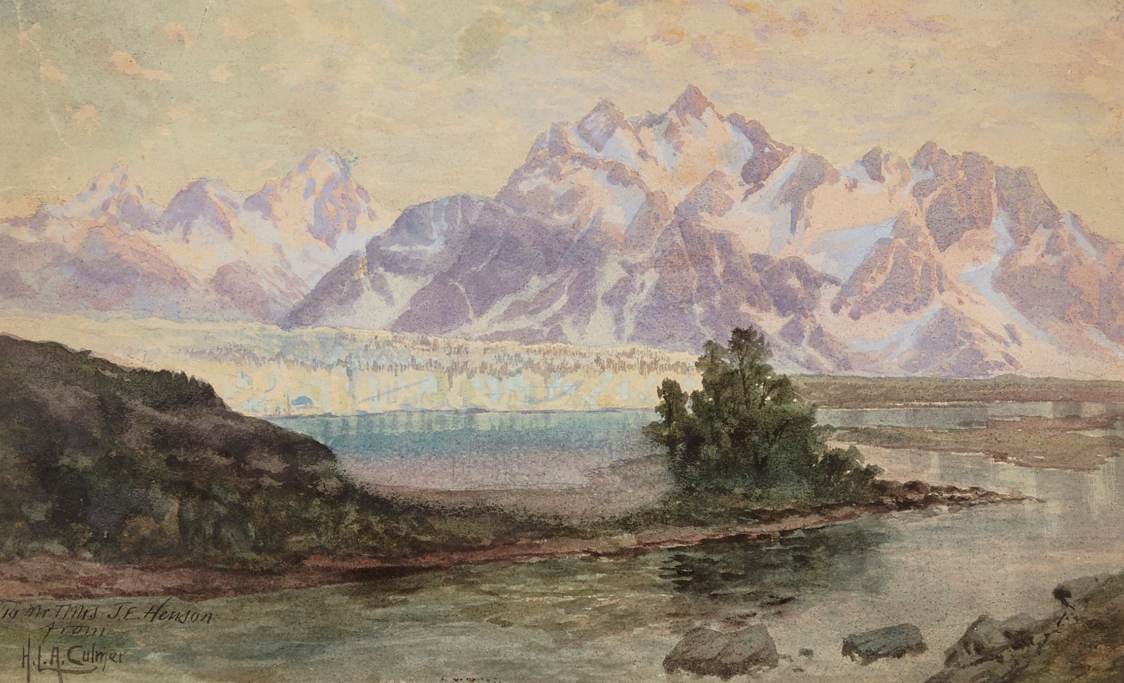 Bonhams : Henry Lavender Adolphus Culmer (1854-1914) Alaskan glacier 10 ...