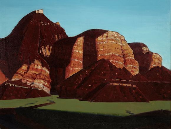 Bonhams : Conrad Buff (1886-1975) Virgin River Country, Utah 34 x 45in
