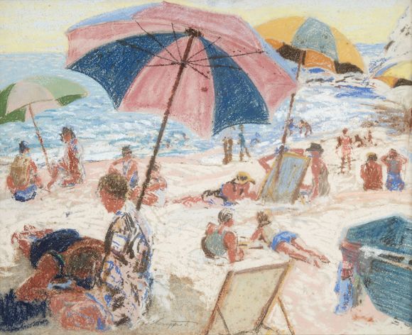 Bonhams : William Alexander Griffith (1866-1940) Bathers at Diver's ...