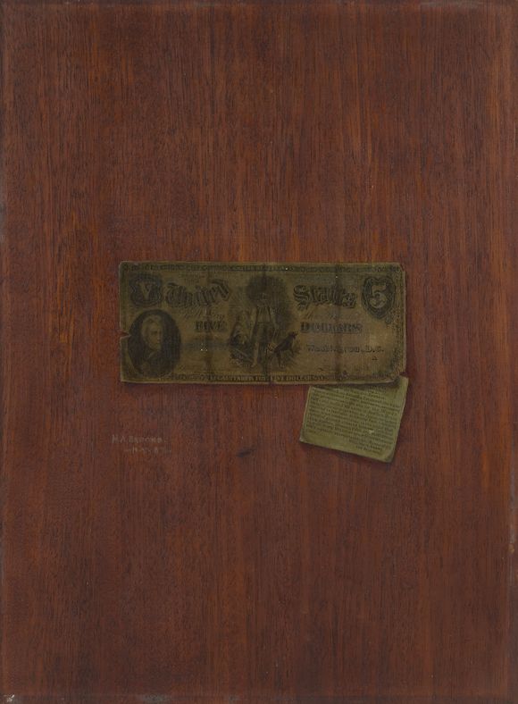 Bonhams : Nicholas Alden Brooks (1840-1904) Five Dollar Bill with ...