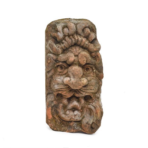 Bonhams : A GERMAN BAROQUE CARVED STONE RATHSKELLER MASK18th/19th century