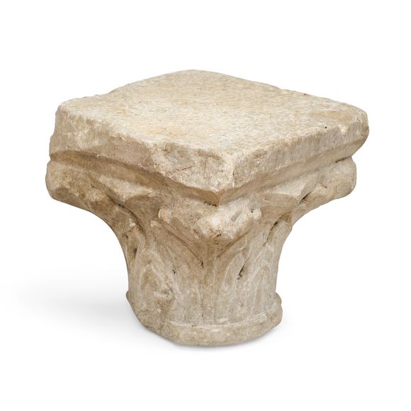 Bonhams : A FRENCH GOTHIC LIMESTONE CAPITAL14th/15th century
