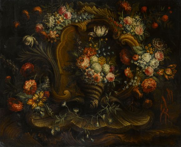 Bonhams : French School, 18th Century A sculpted stone cartouche ...
